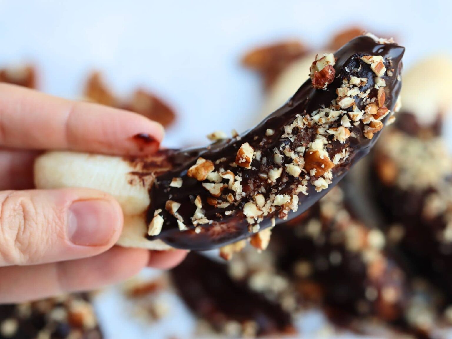 Sugar-Free "Monkey Tails" Recipe (Frozen Chocolate Dipped Bananas ...
