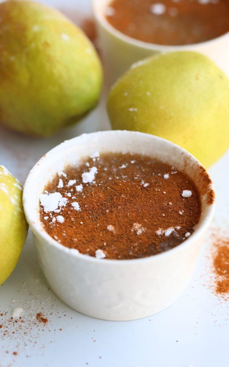 Protein Pear Fruit Pudding - Healthy Homemade Snacks