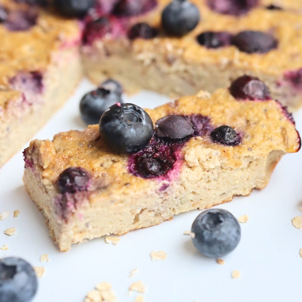 High-Protein Blueberry Oat Bars (No Protein Powder) - Healthy Homemade ...