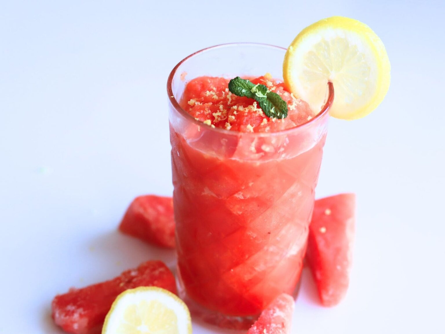 Easy 2-Ingredient Watermelon Slushie with Frozen Watermelon - Healthy ...