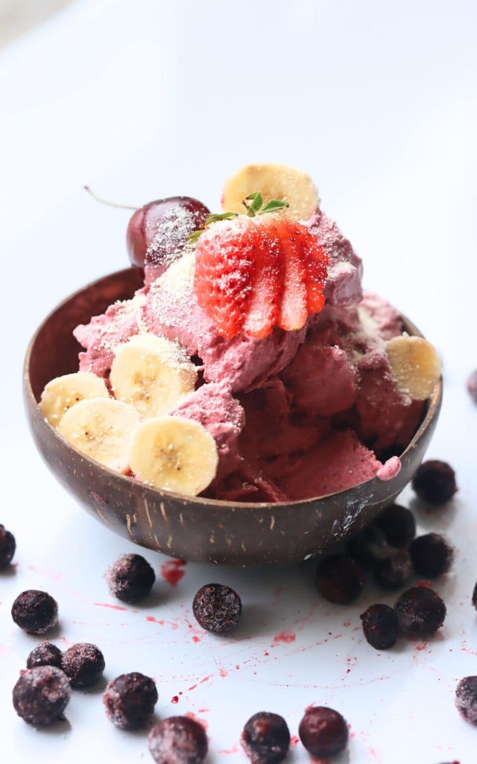 Sugar-Free Acai Ice Cream Recipe (with Mixed Berries and Acai Powder ...